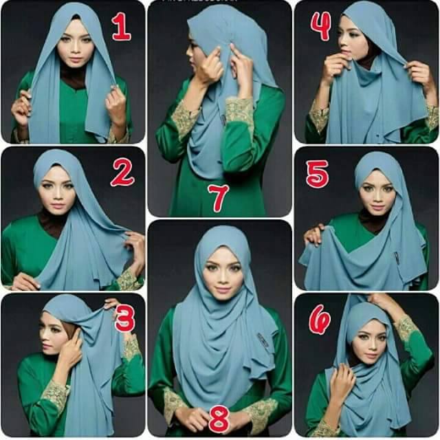 AZLAN RUMADI: 34 TUTORIAL MUDAH PEMAKAIAN TUDUNG , SHAWL DAN SELENDANG ...