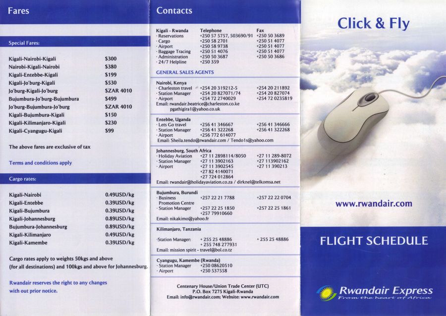 Airline memorabilia: Rwandair Express (----)