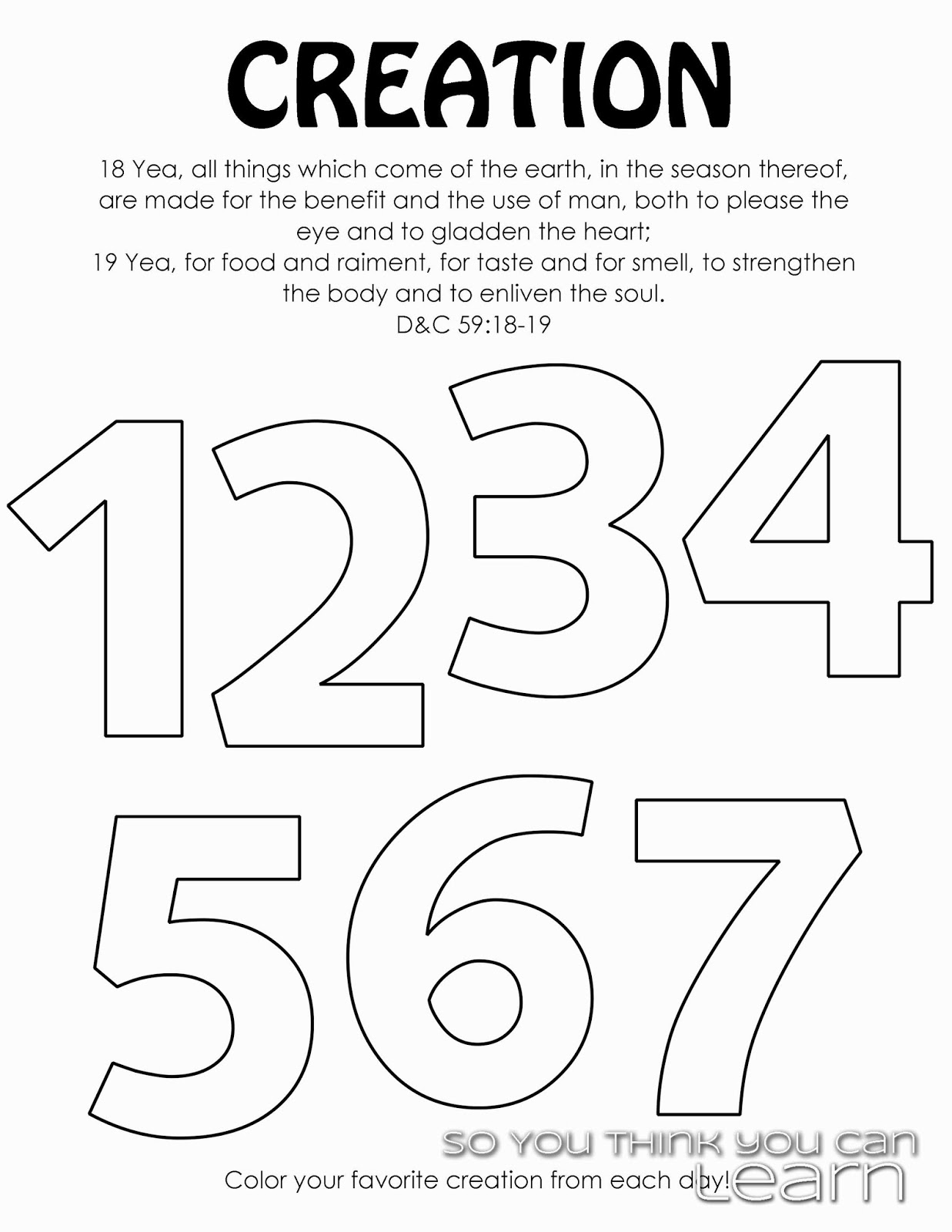 So You Think You Can Learn: February Sharing Time - Heavenly Father ...