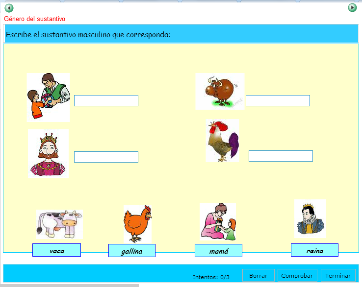 Mi clase de tercero: LA CONCORDANCIA ENTRE EL NOMBRE Y EL ADJETIVO