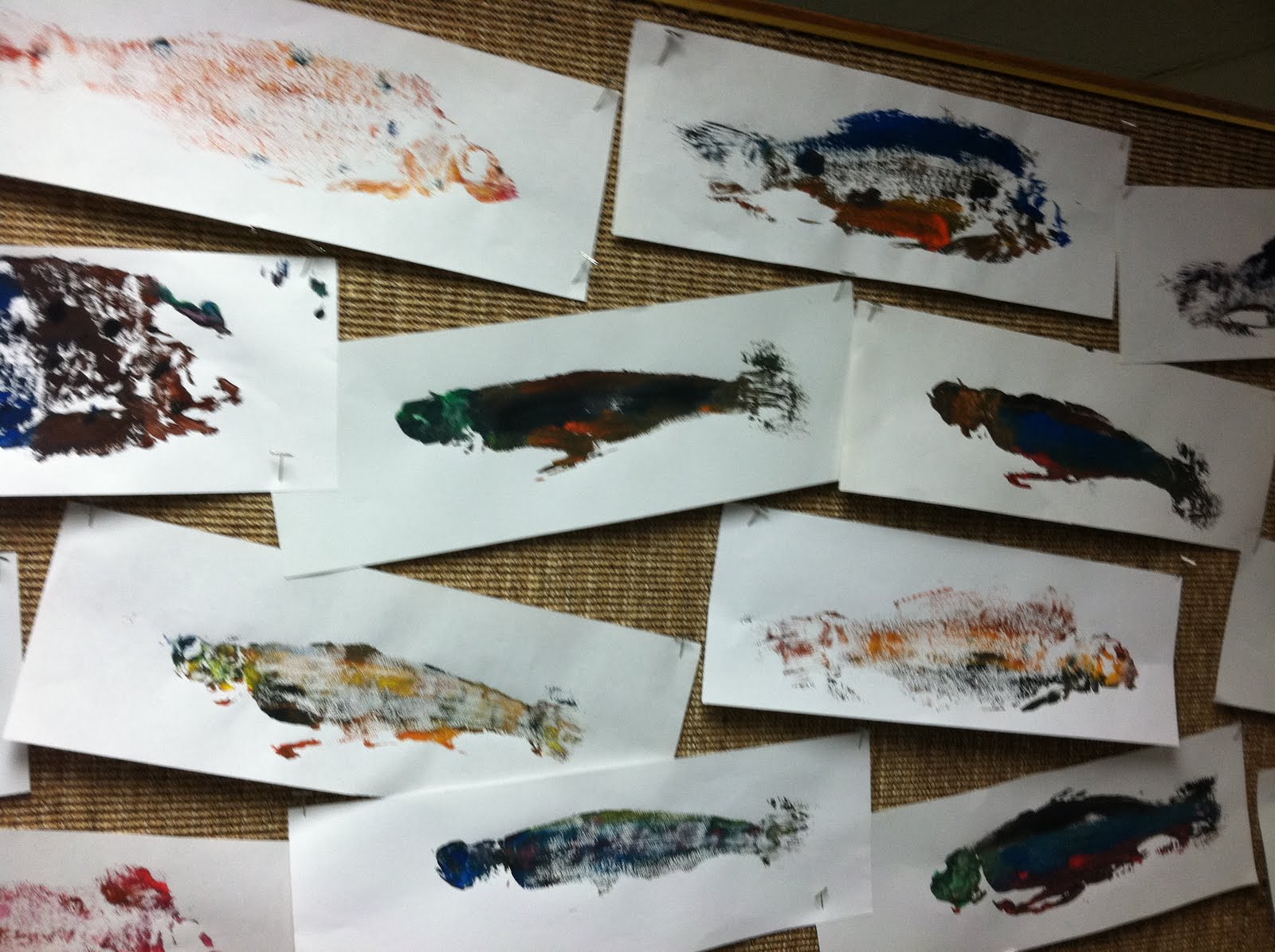 Art at East, Union and more...: Gyotaku Fish Printing