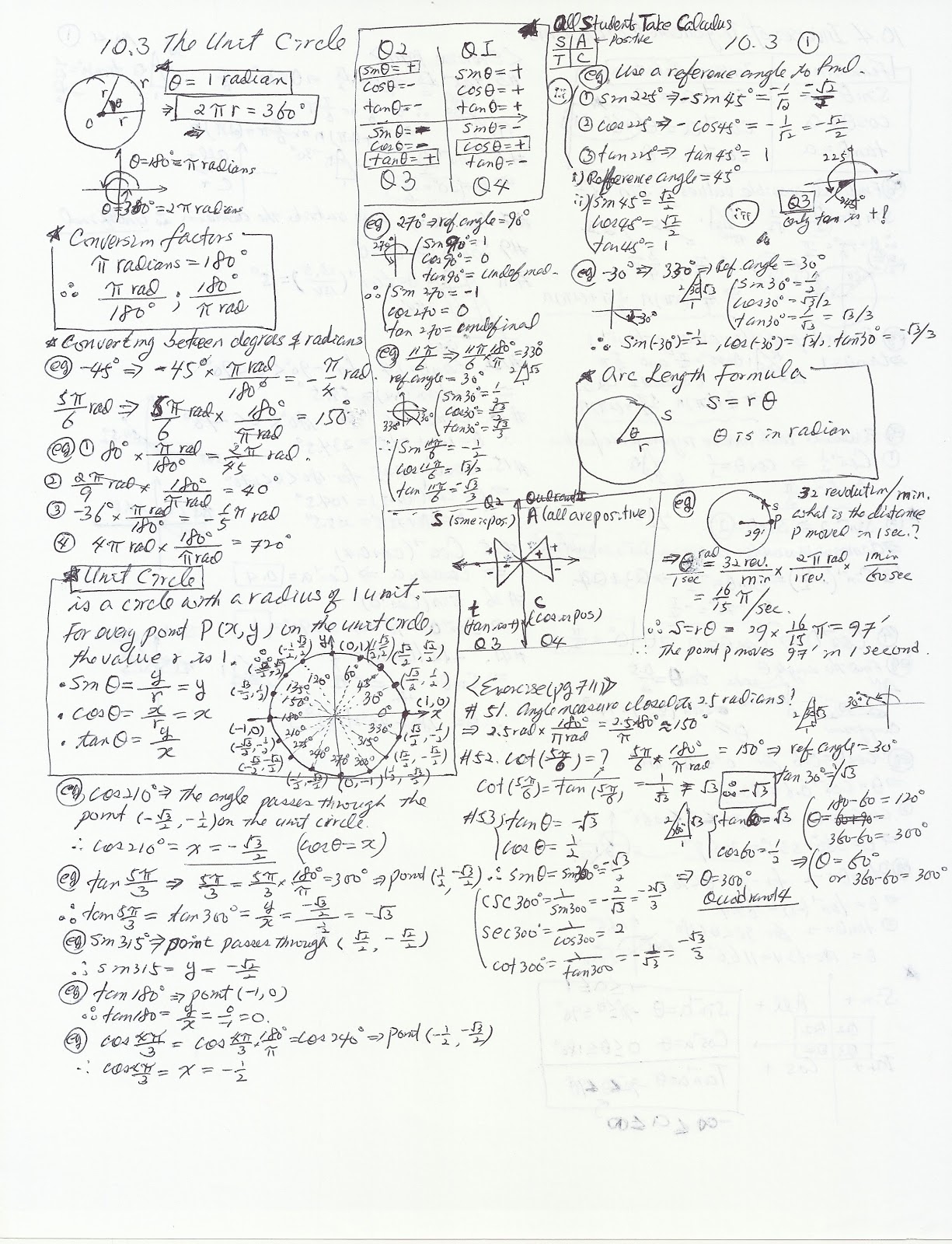 Sean's Math Page: Algebra 2 Class Note - Chapter 10