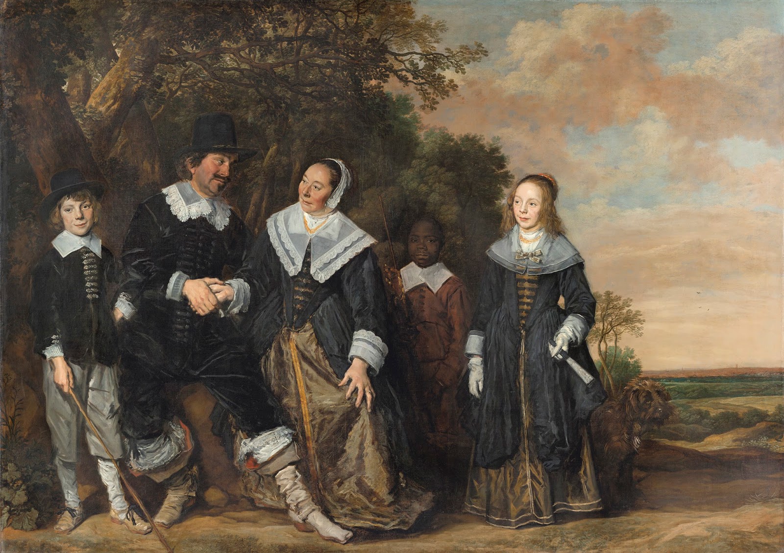 Frans Hals: Portrait of a family in a landscape (1645 - 1648)