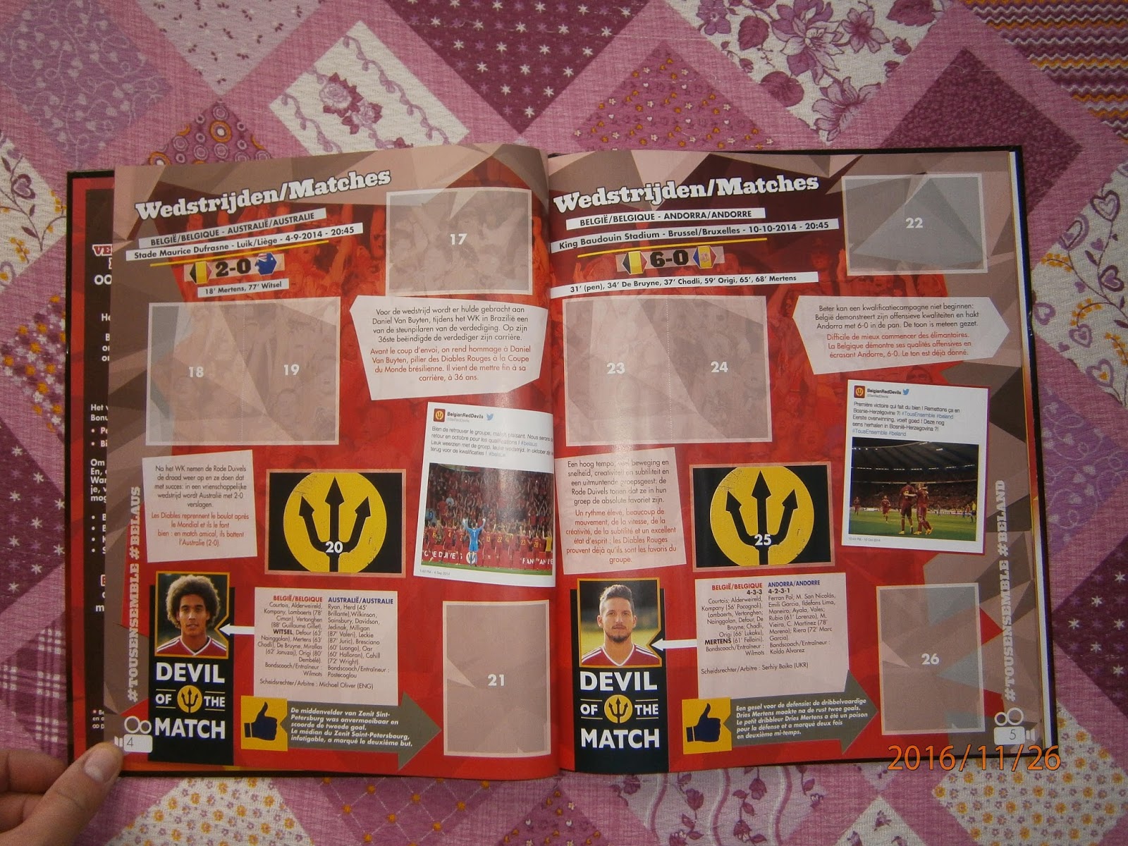 Collezionista Panini: Belgian Red Devils 2016 - #Tousenfrance - Panini ...
