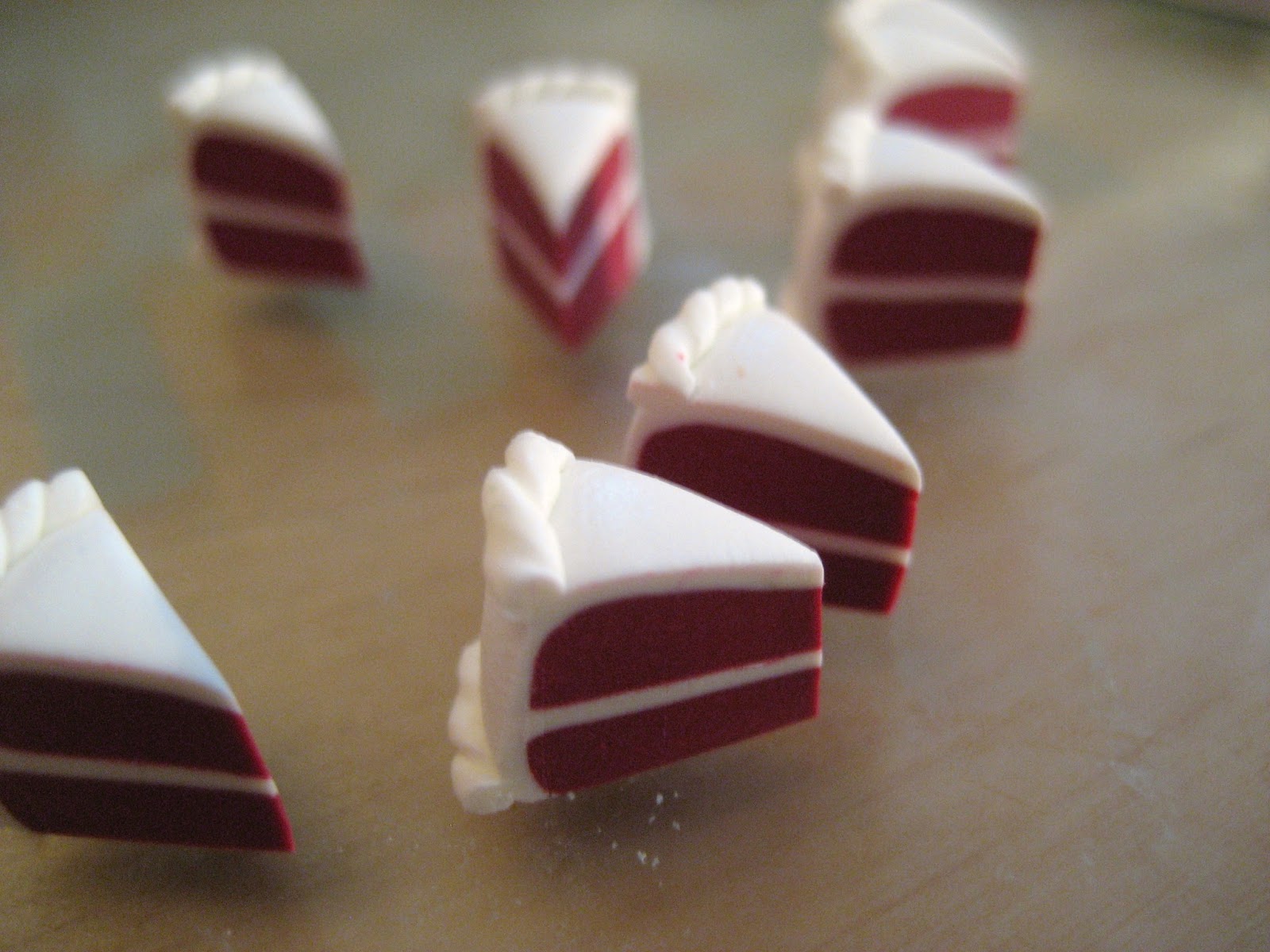 Cute Enough to Eat: Polymer clay tutorial: Cake slice charms!