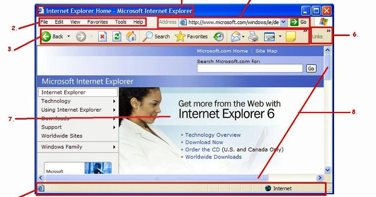 TIK: Bagian Bagian Browser Internet Explorer dan Penjelasannya
