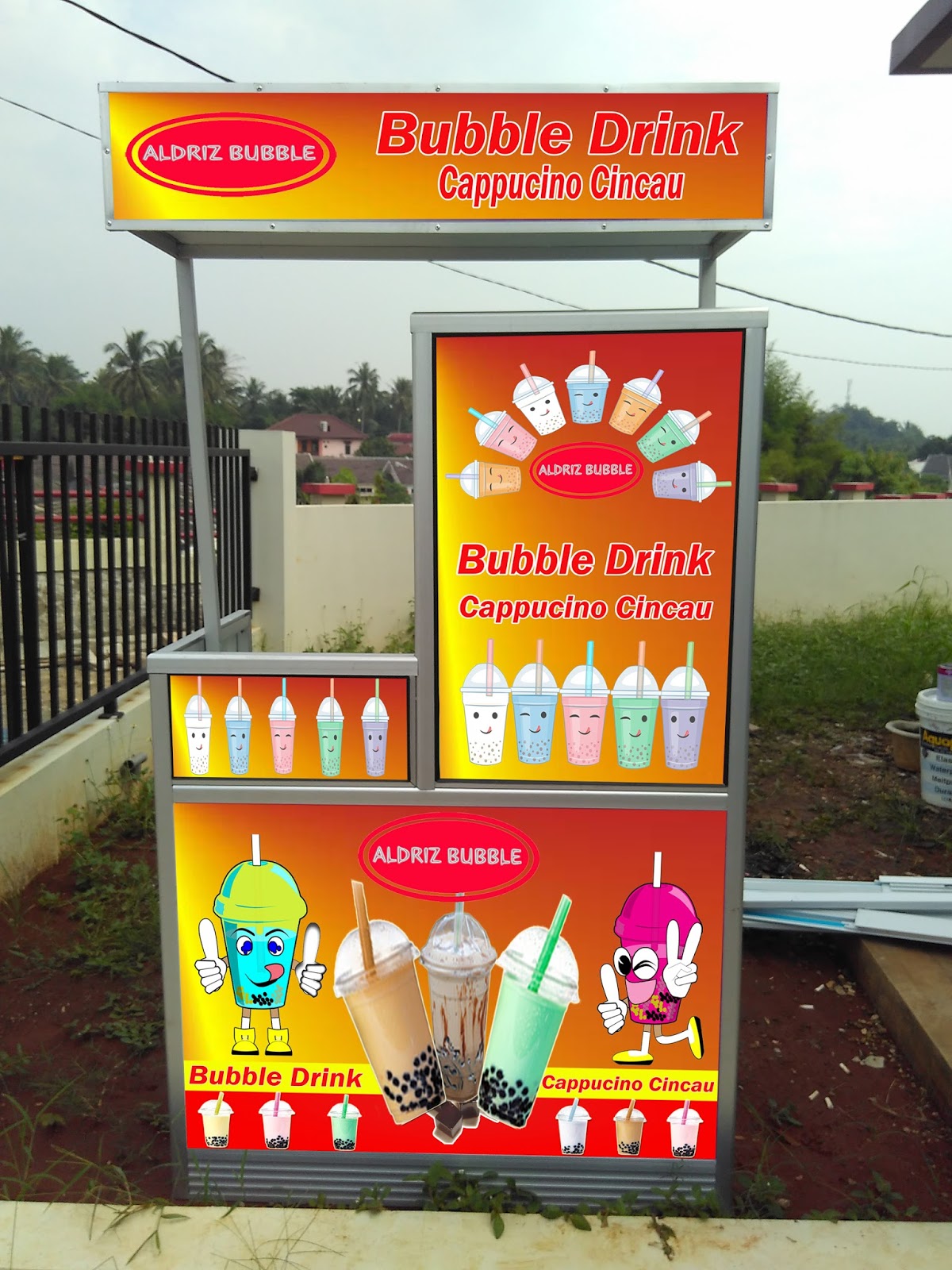 Paket Kemitraan Aldriz Bubble Drink Gerobak Mini