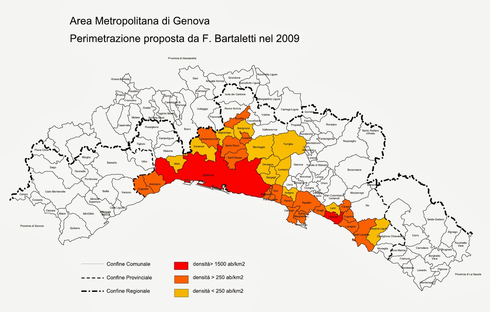 L'area metropolitana di Genova: Genova, Città Metropolitana: la ...