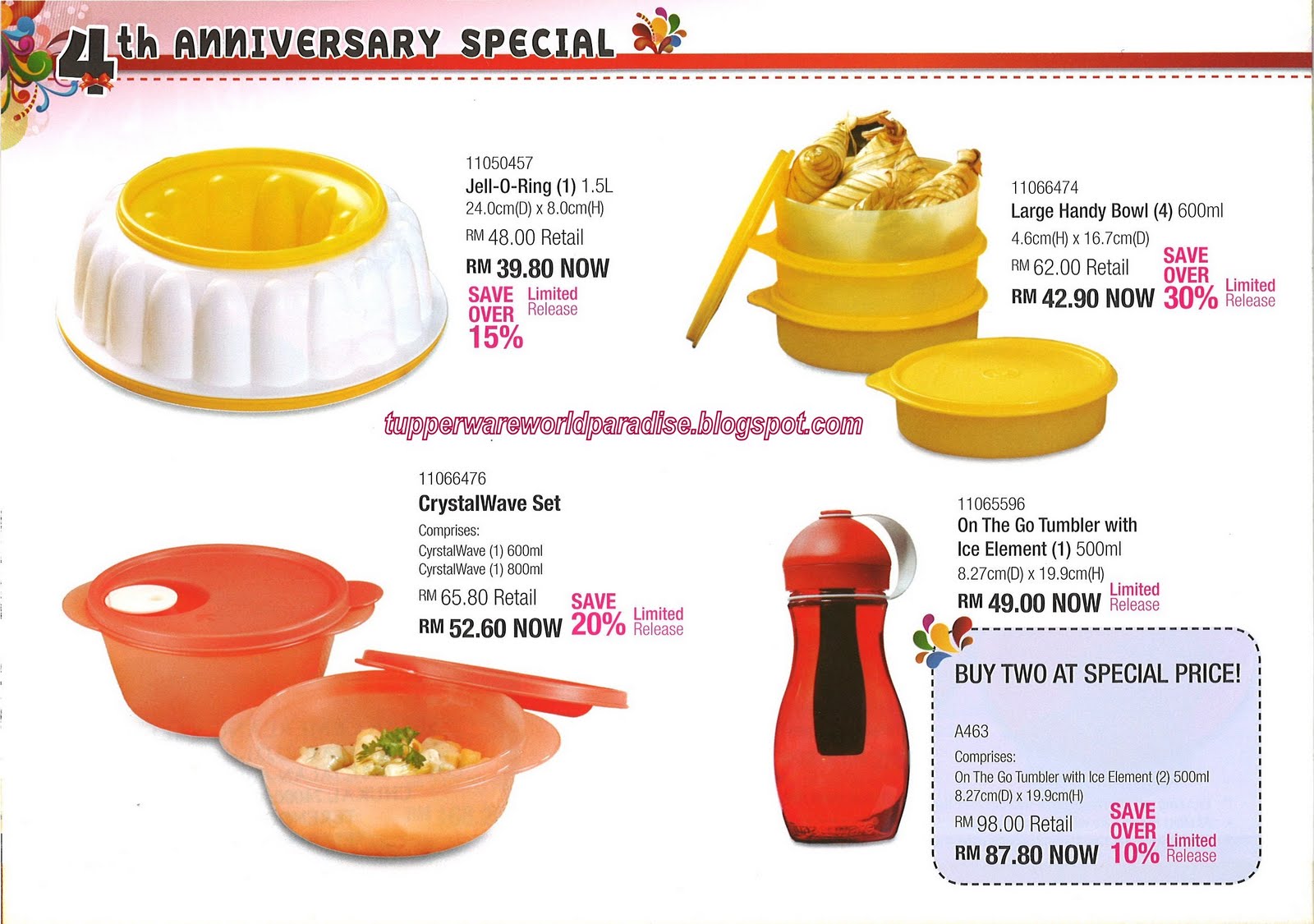 all about Tupperware: 4th ANNIVERSARY SPECIAL