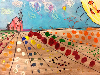 Ms. Curry's Art Room : First Grade Farm Landscapes