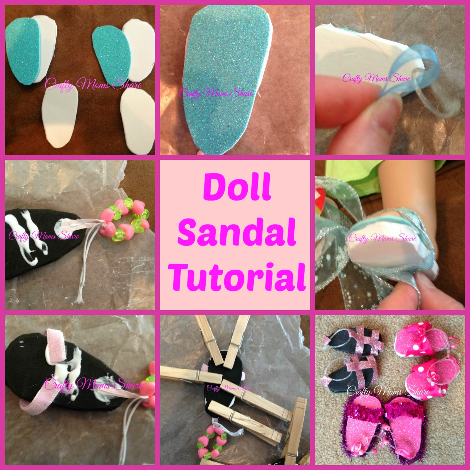 Crafty Moms Share Diy Doll Sandals