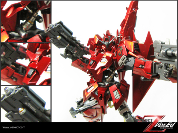 Eday's HGUC 1/144 Zeta Gundam Red Snake Custom Build