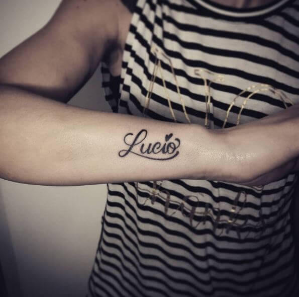 50+ Name Tattoos For Men (2020) - Kids, Wife, Parents | Tattoo Ideas 2020