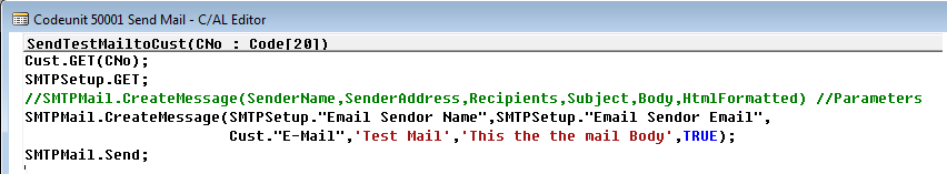 Send Test Mail Using Navision... Send Test Mail Using Navision...