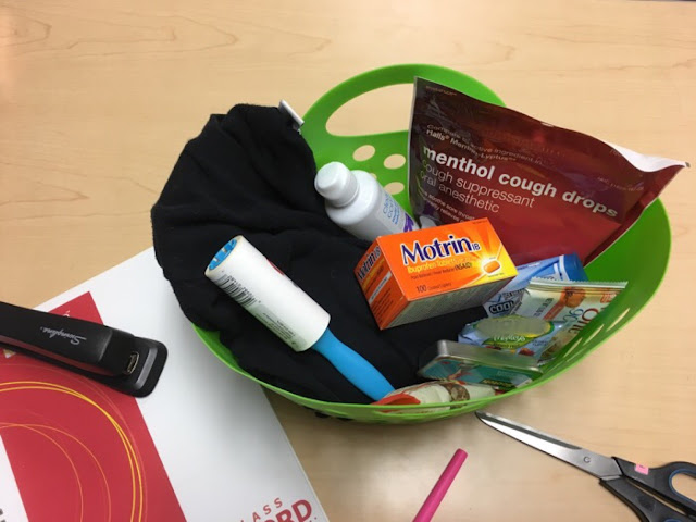 bybmg: The Working Gal's Winter Desk Emergency Kit