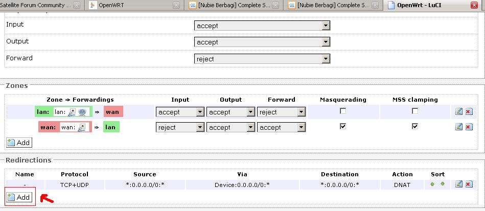 I R: Port Forward di Openwrt menggunakan Luci Webinterface
