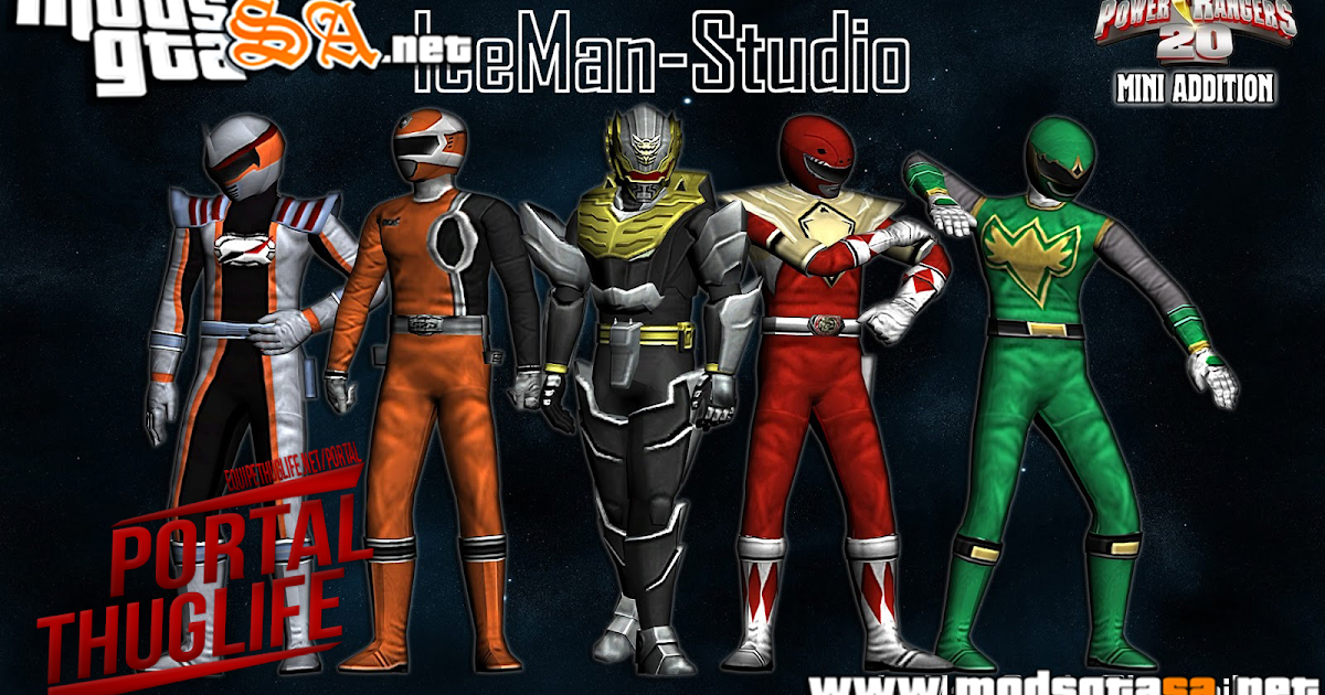 Portal TL ©: PACK SKINS POWER RANGERS!