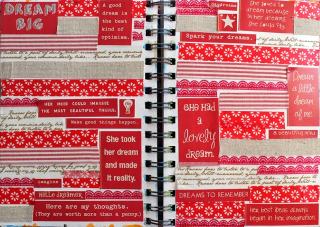 Love My Tapes: Washi Tape Art Journal Page