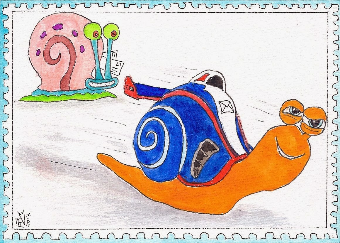 Heleen21 Mail Art: Famous snail mail snails