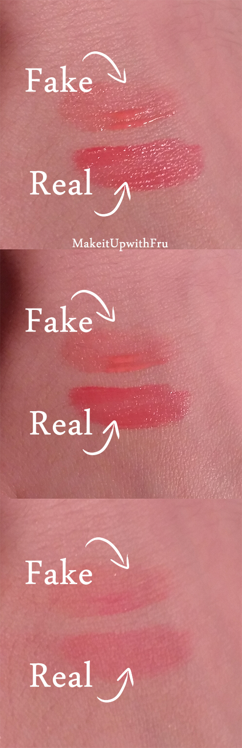 COMPARISON - FAKE vs REAL - Etude House Fresh Cherry Tint