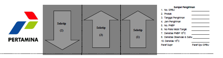 Cara Mengisi Label Kertas Segel Kaleng Sample BBM ~ Adajalan