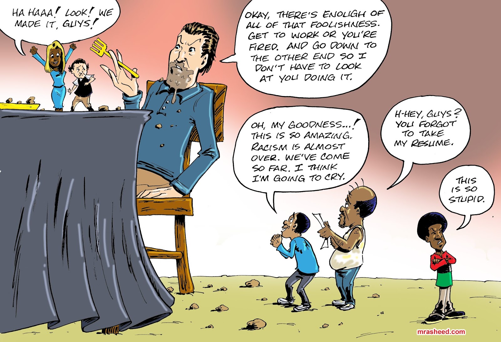 The Official Website of Cartoonist M. Rasheed: Saving Racism The Official Website of Cartoonist M. Rasheed: Saving Racism