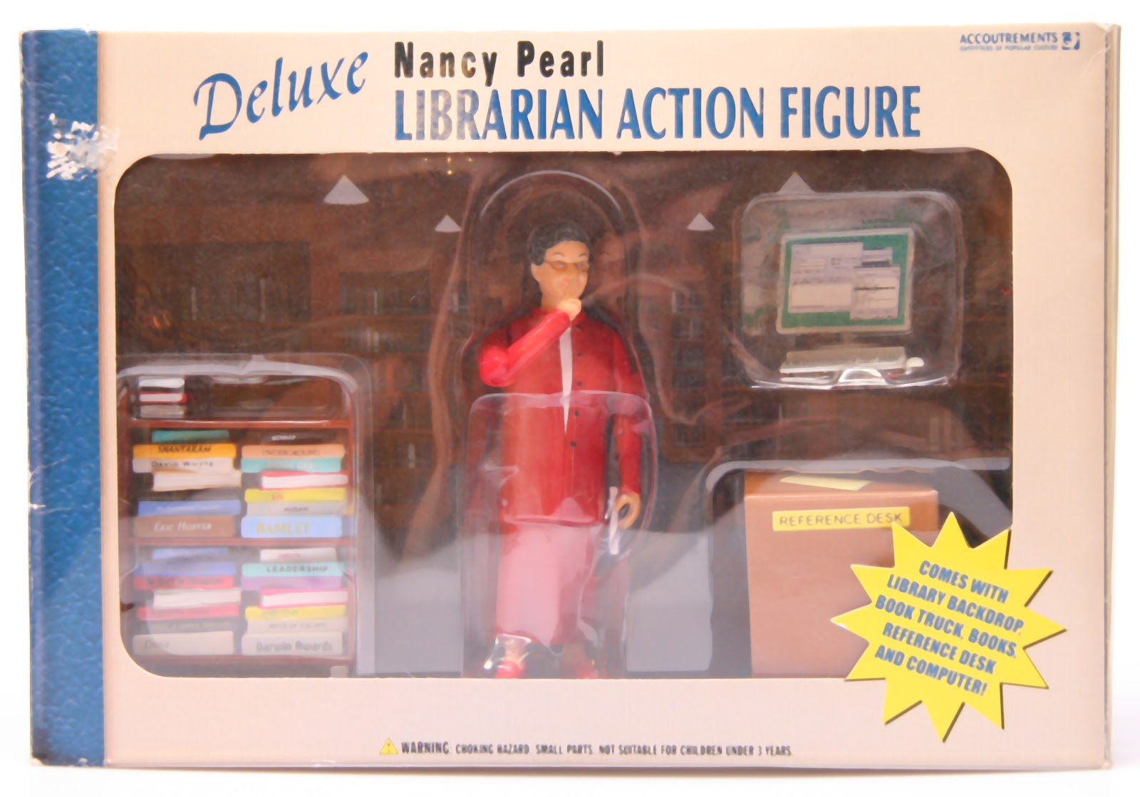 Plastic Heroines: Figure Review: Deluxe Librarian by Accoutrements
