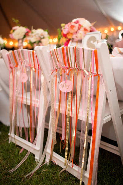 postcards and pretties: PRETTY DETAILS | Ribbon wrapped Chairs