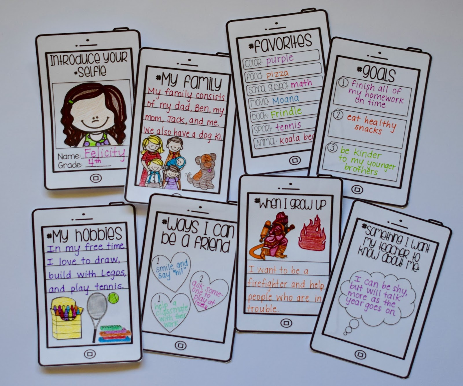 Introduce Your Selfie! A Get-to-Know-You Booklet for BTS - Joy in the ...