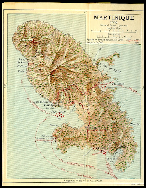 MARTINIQUE - GEOGRAPHICAL MAPS OF MARTINIQUE