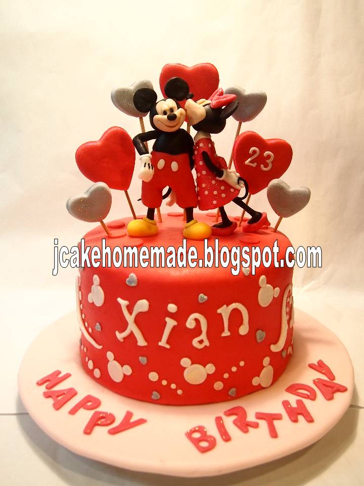 Jcakehomemade: Mickey and Minnie Mouse birthday cake米奇和米妮蛋糕