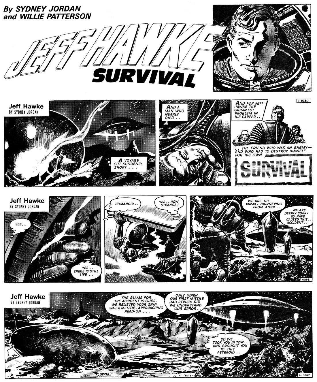 Hairy Green Eyeball 3: Jeff Hawke — UK Science Fiction comic strip ...