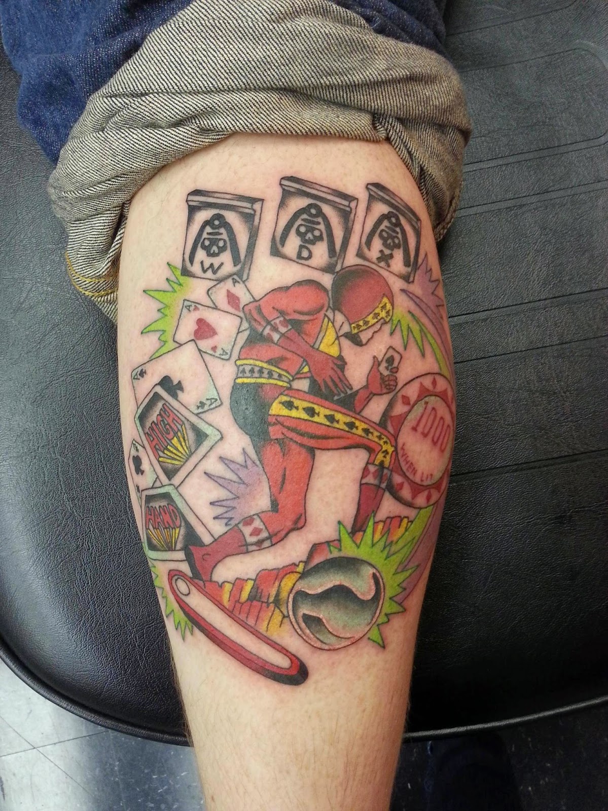 Pinball machine tattoo ideas