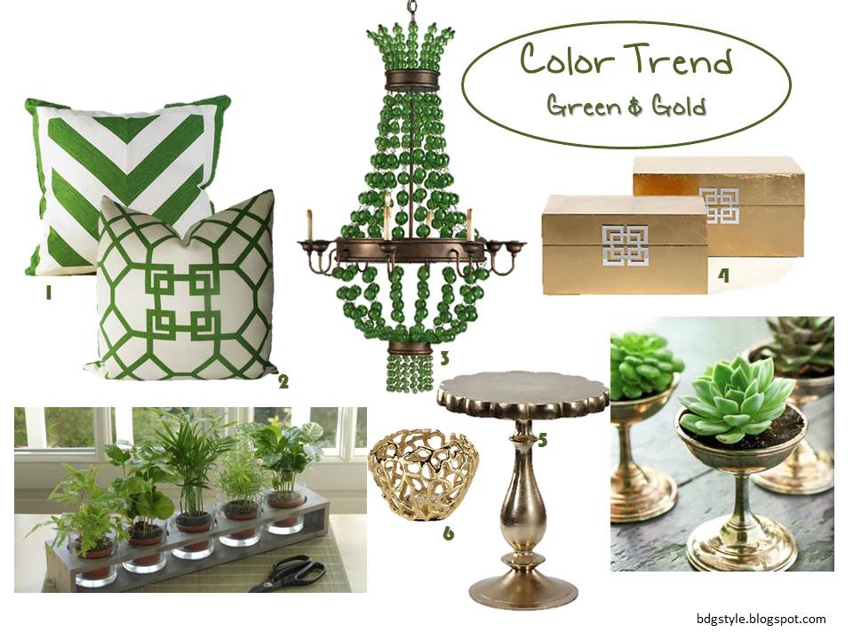 BDG Style: Green & Gold Accessories