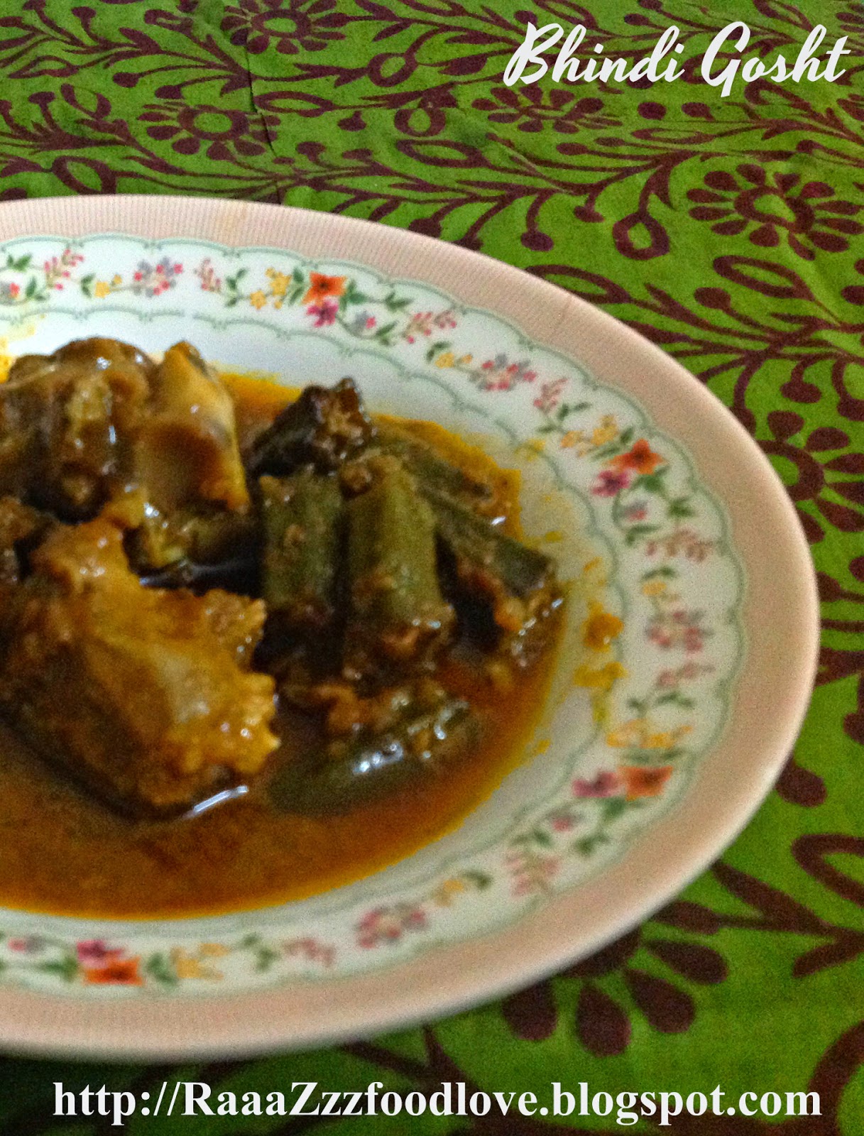 The Recipes of India: Bhindi Gosht | Okra and Mutton Curry