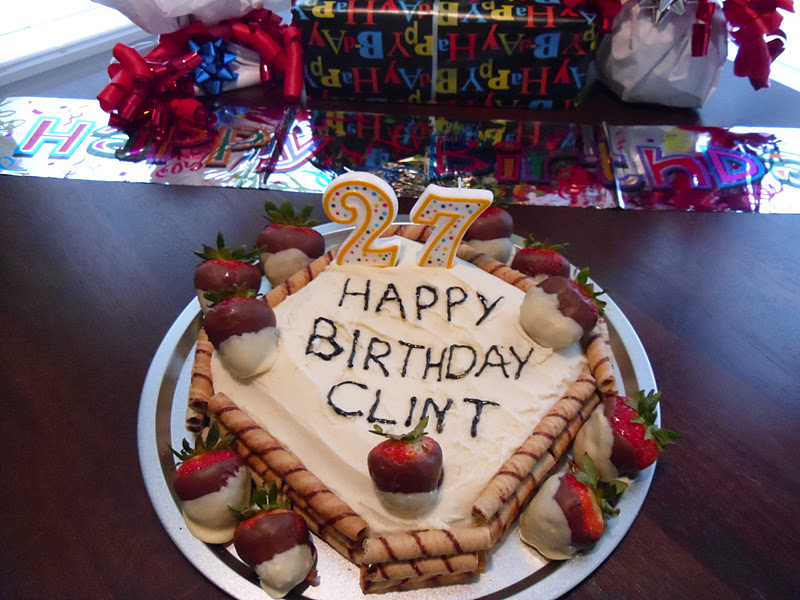 Clint and Kera: "Happy Birthday to You"...Clint is now 27...