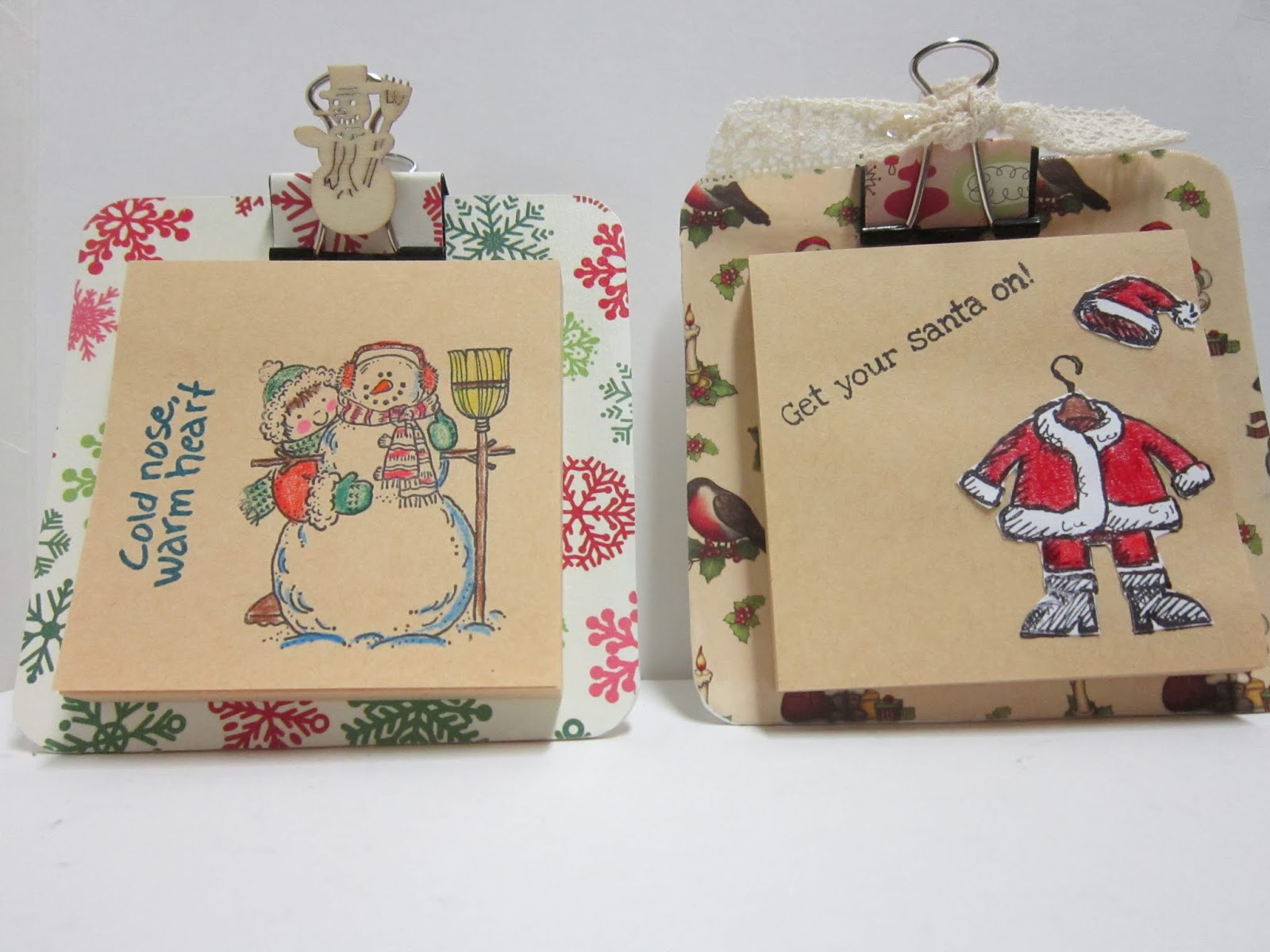 Krafting with Karen: Christmas in July Post It Note Covers