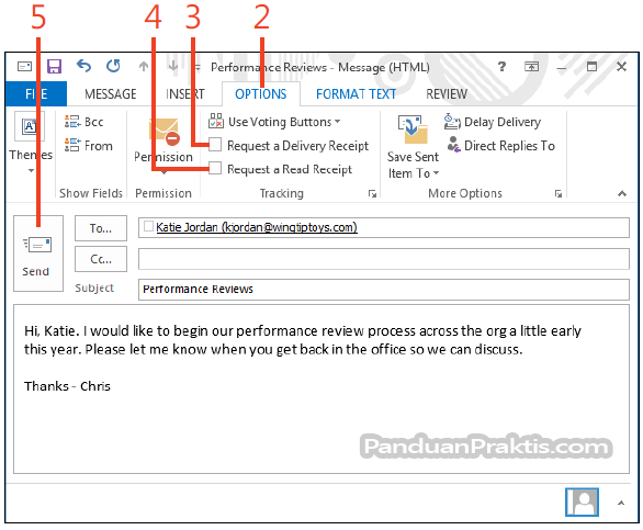 Cara Menggunakan Laporan Pengiriman Dan Laporan Pesan Sudah Dibaca Di ...