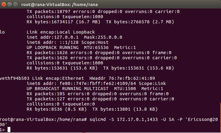 sql1996: Installation steps of SQL Server 2017 container image with Docker