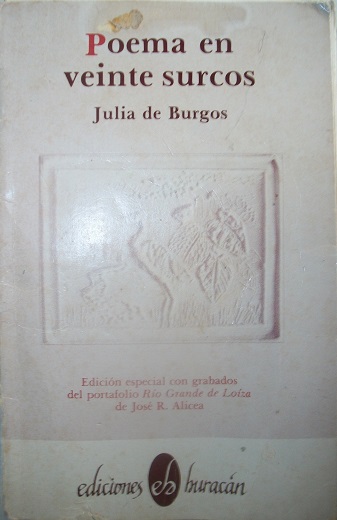 JOSÉ ISRAEL NEGRÓN CRUZ: Poemas en veinte surcos, Julia de Burgos