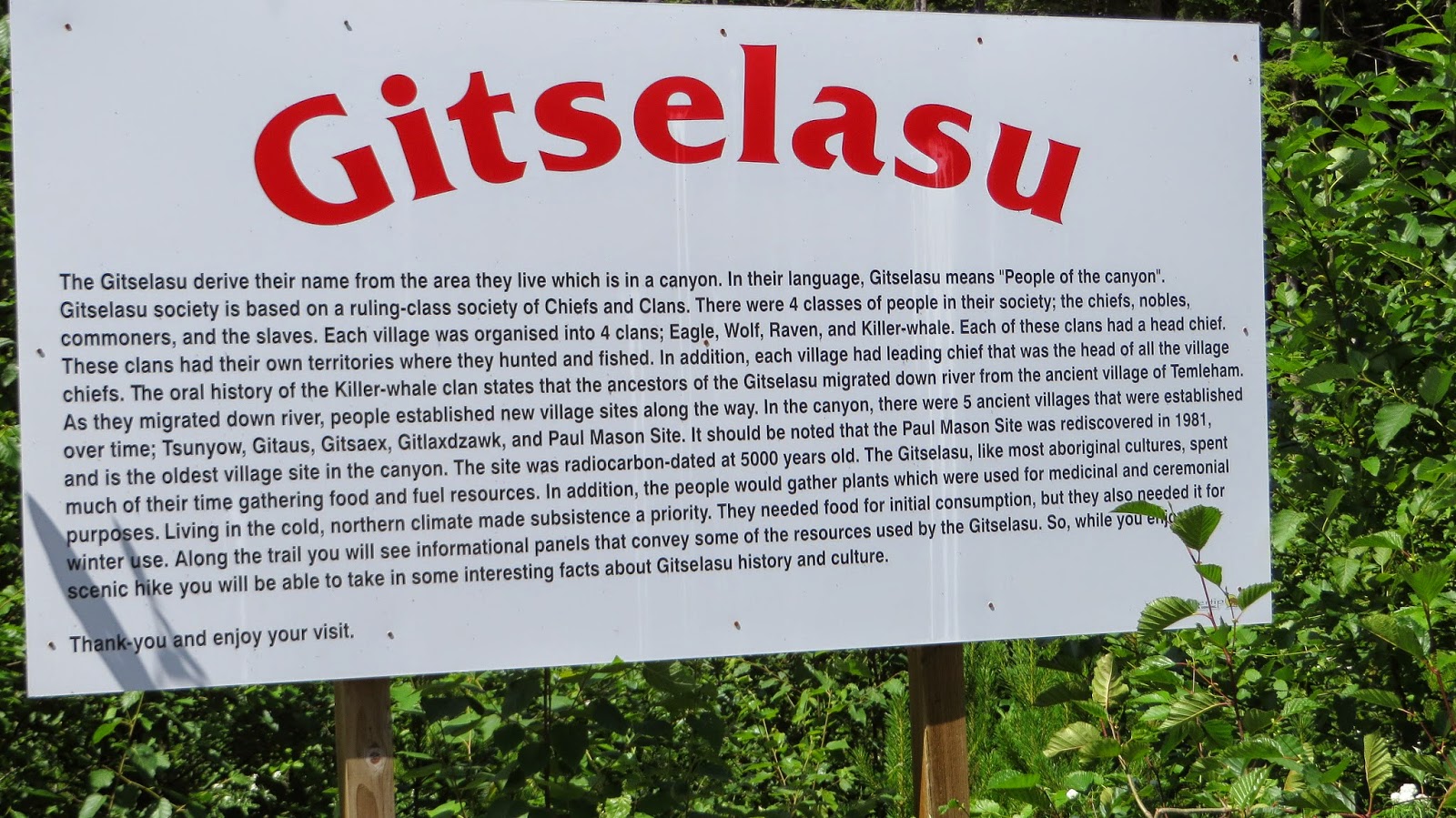 Kitselas Canyon – The Travelling Lady