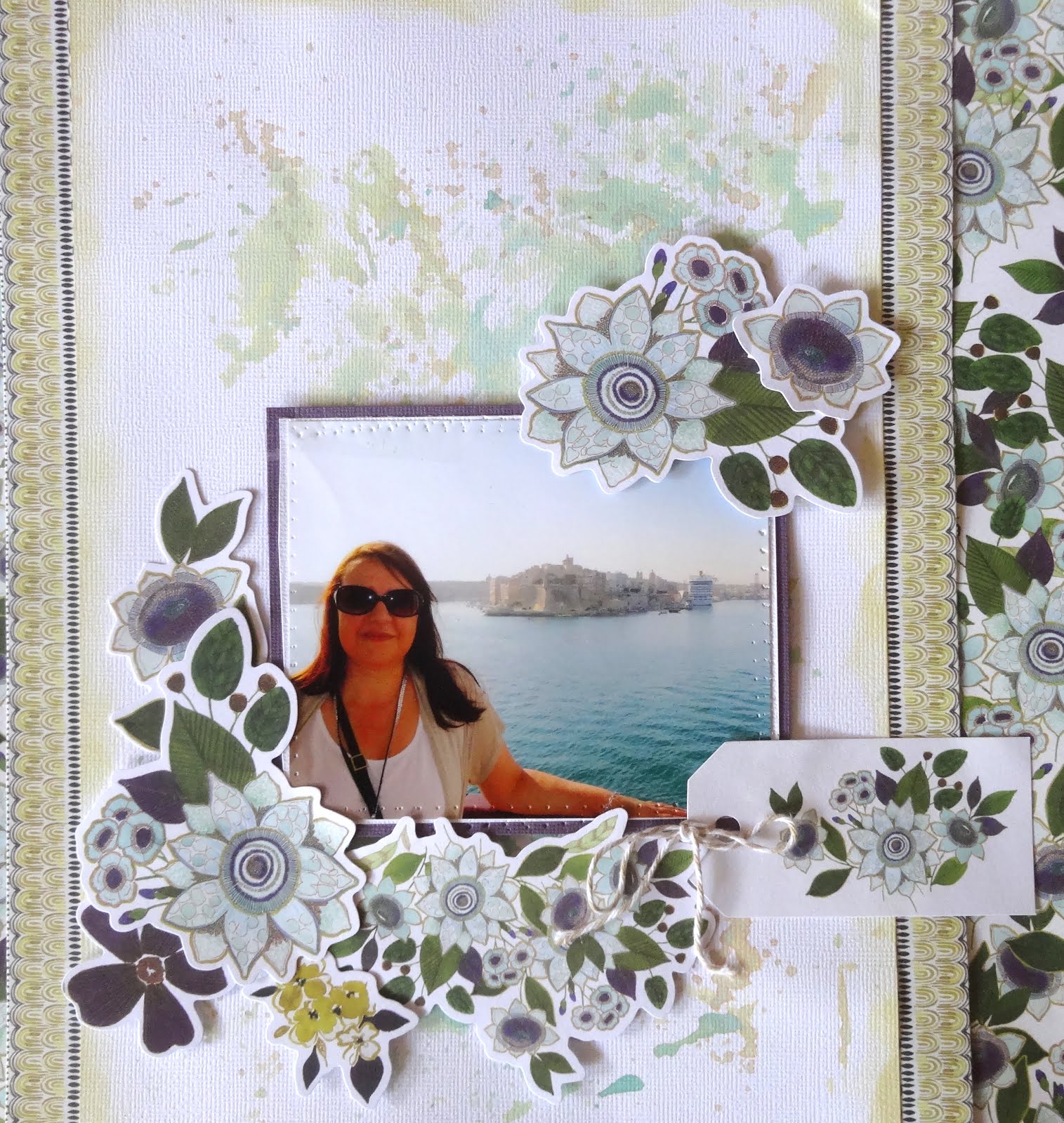 Flowery Layout with Adriana - Couture Creations