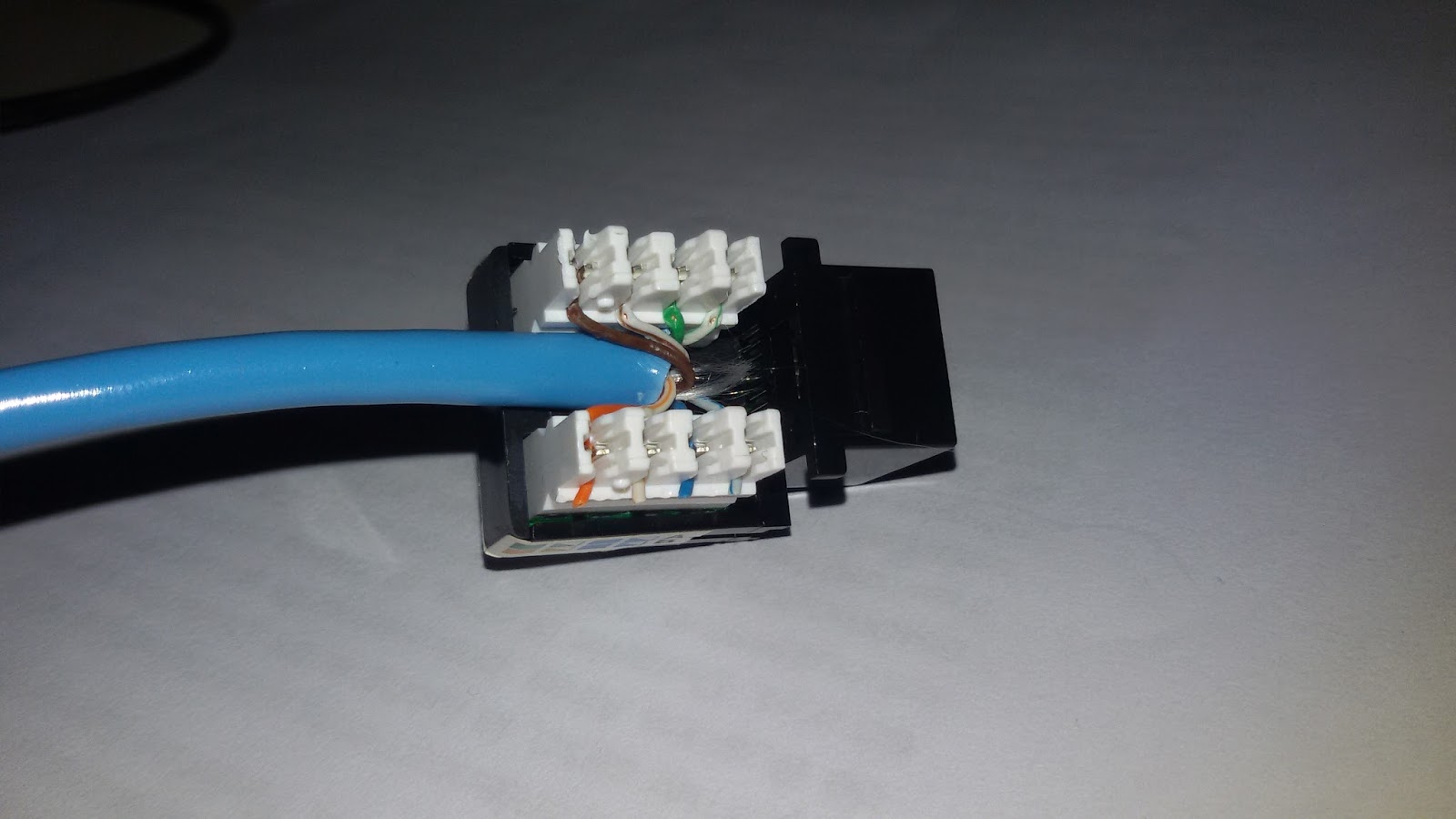Conexion de ficha RJ45 Hembra