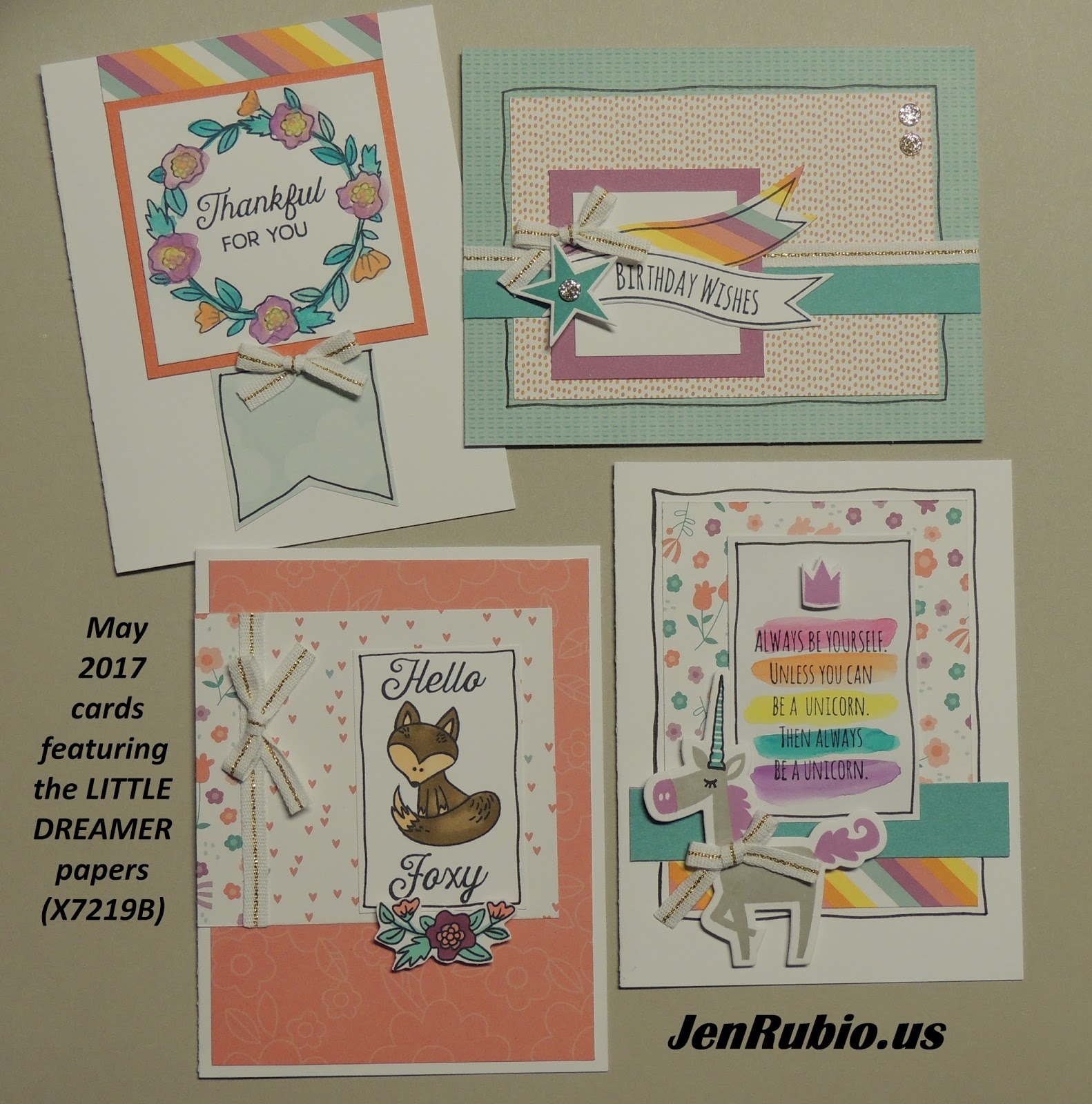 CTMH with Jen Rubio: May Card-making Classes! (featuring Little Dreamer)