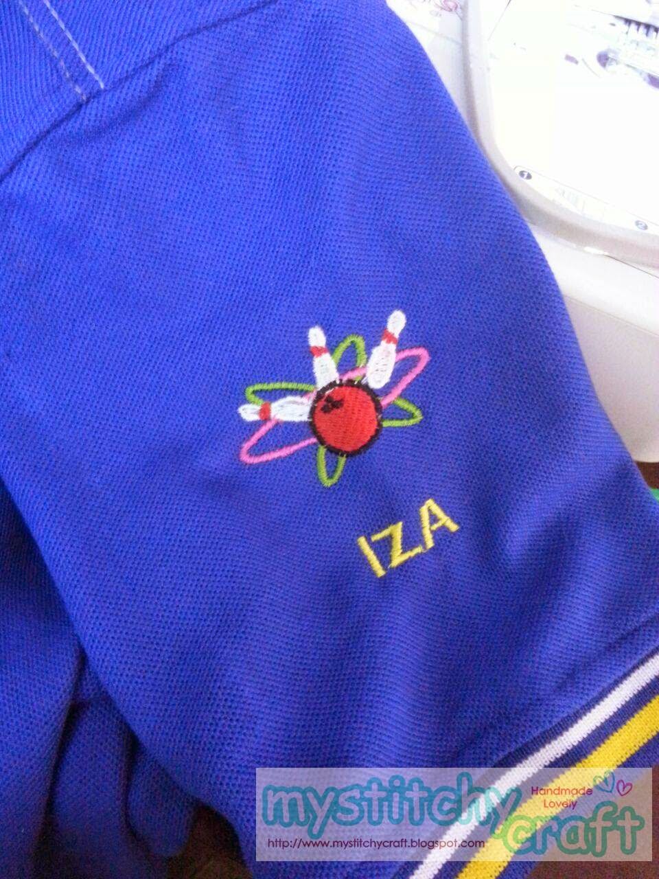 mystitchycraft.blogspot.com: Sulam Baju Bowling