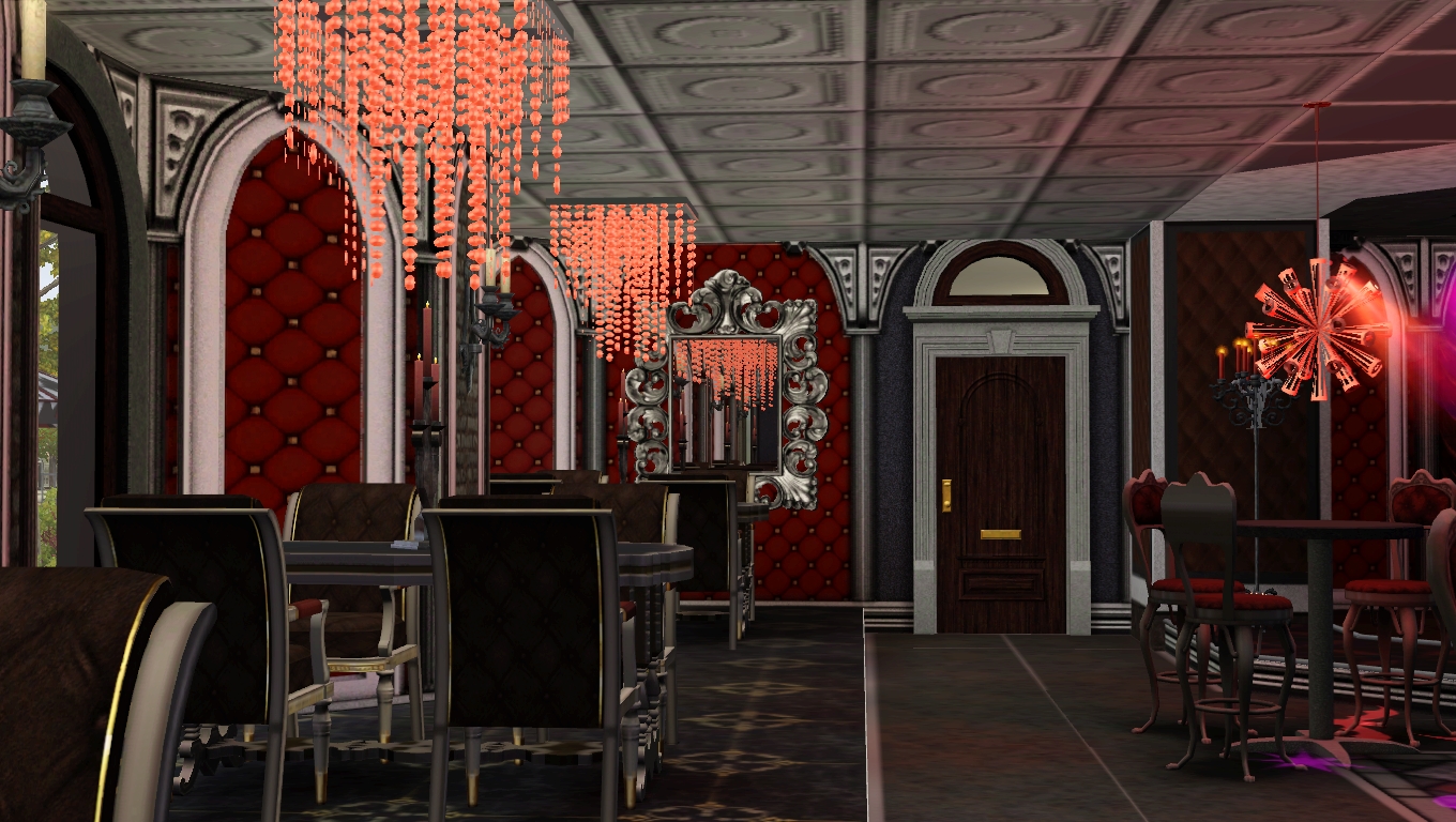 Sims 3 ComfoLife Design Studio: Bloodred Ruby Vampire Lounge: Download