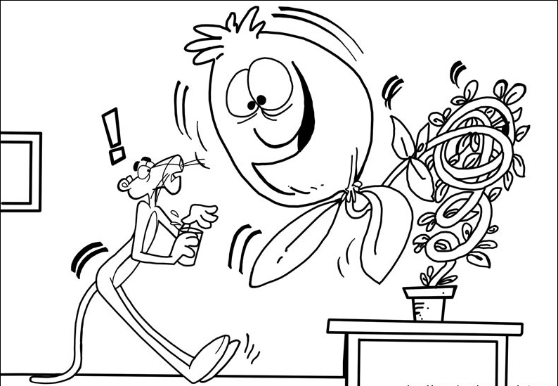 JARDIM COLORIDO DA TIA SUH: A Pantera Cor de Rosa para pintar