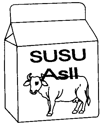 Sekitar Kawasan Sekolah: Gambar Outline_Makanan