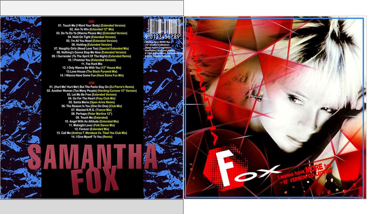 MUSICOLLECTION: SAMANTHA FOX - The Complete 12 Inch Club Mix - 2015