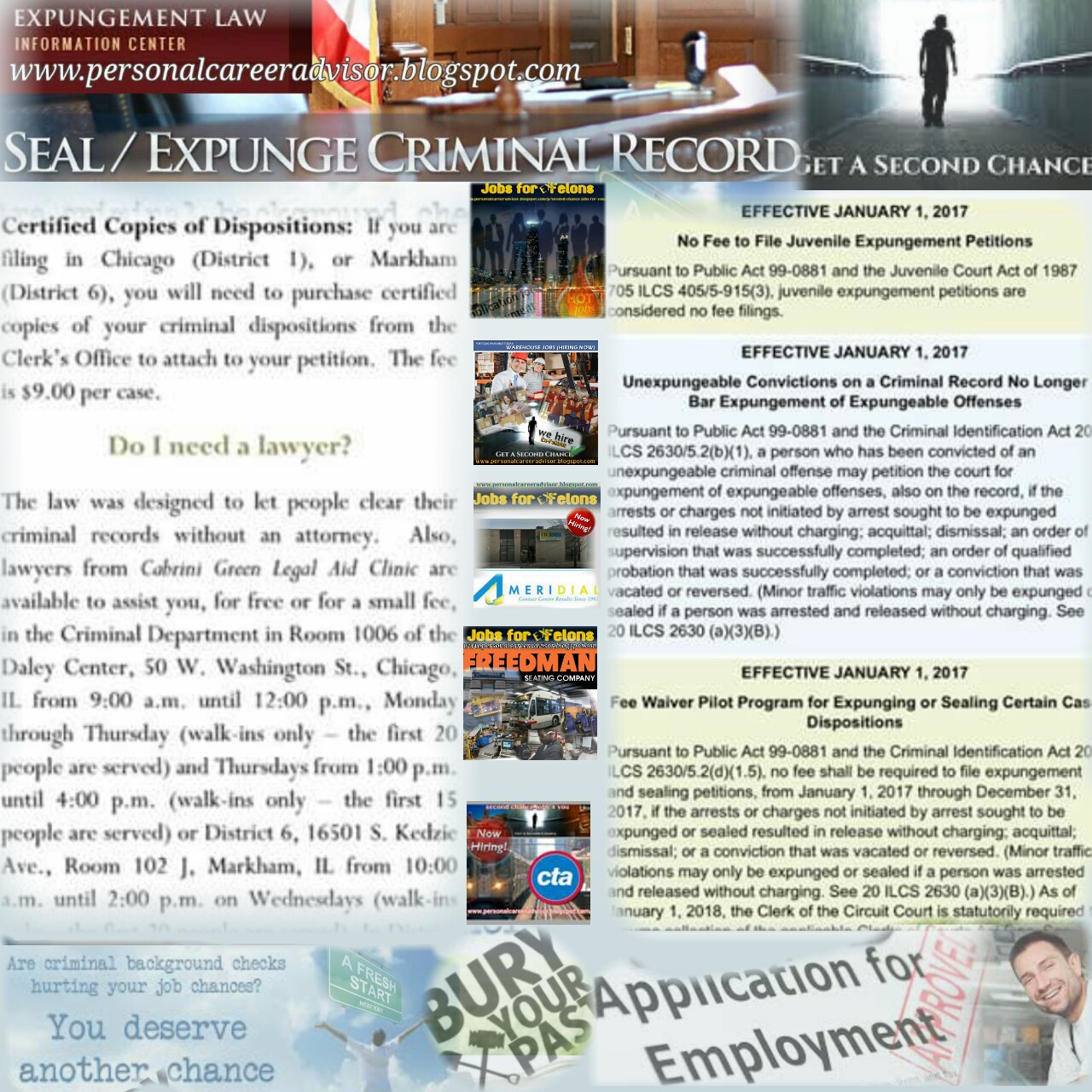 Personal Career Advisor: SECOND CHANCE JOBS 4 YOU!